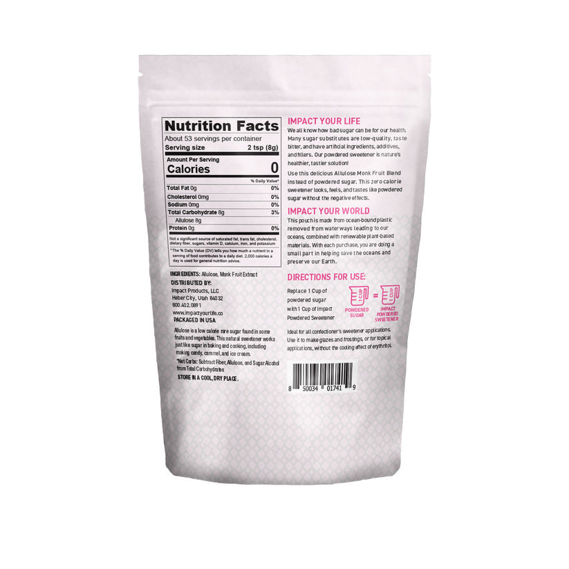 Powdered Sweetener (allulose monk fruit blend) – impactyourlife.co